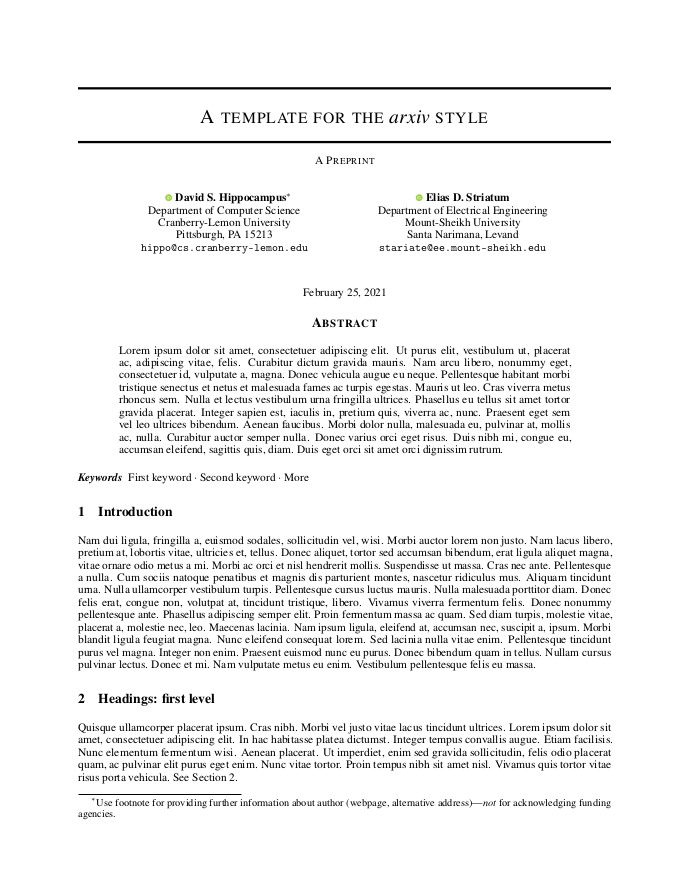 Sonraki nem Sevgili Latex Academic Paper Template K zarmak Korkusuzluk 